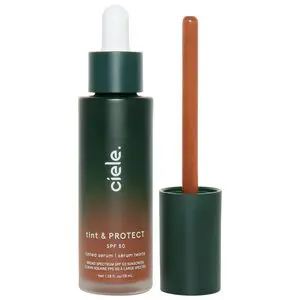 CIELE Tint & Protect Medium Coverage Serum Foundation With Spf 50 - 12  Medium Deep